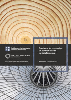 Standards alignment – TNFD