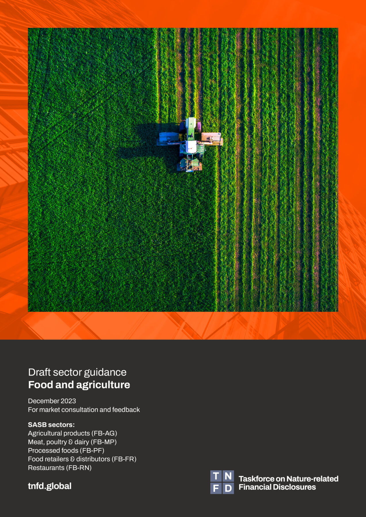Additional sector guidance - Food and agriculture – TNFD