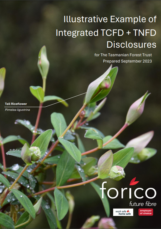 An illustrative example of integrated TCFD & TNFD disclosures for the Tasmanian Forest Trust – TNFD