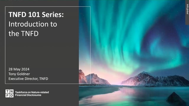 TNFD 2025 Status Report – TNFD