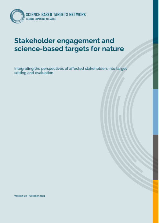Stakeholder engagement guidance (SBTN) – TNFD