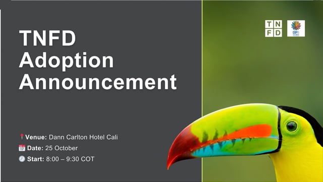 Getting started with adoption of the TNFD Recommendations – TNFD