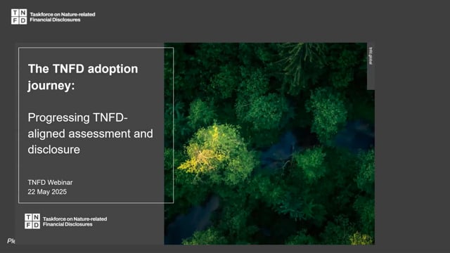 Webinar library – TNFD