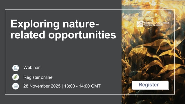 Exploring nature-related opportunities – TNFD